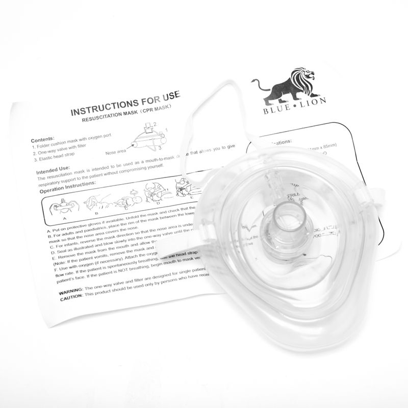 Blue Lion Pocket Resus Mask with Gloves & Wipe | Kays Medical